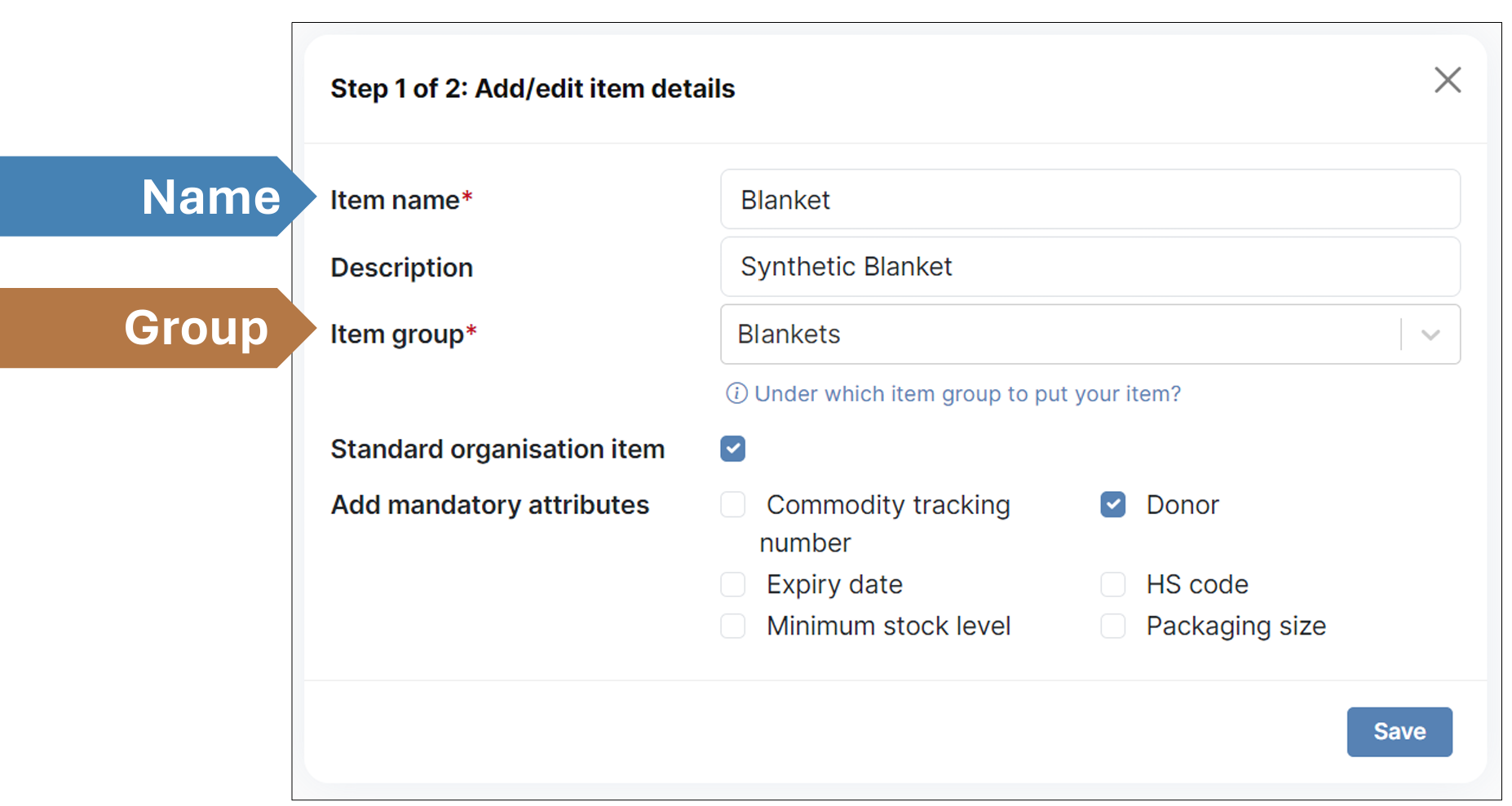 Creating Items | STOCKHOLM platform